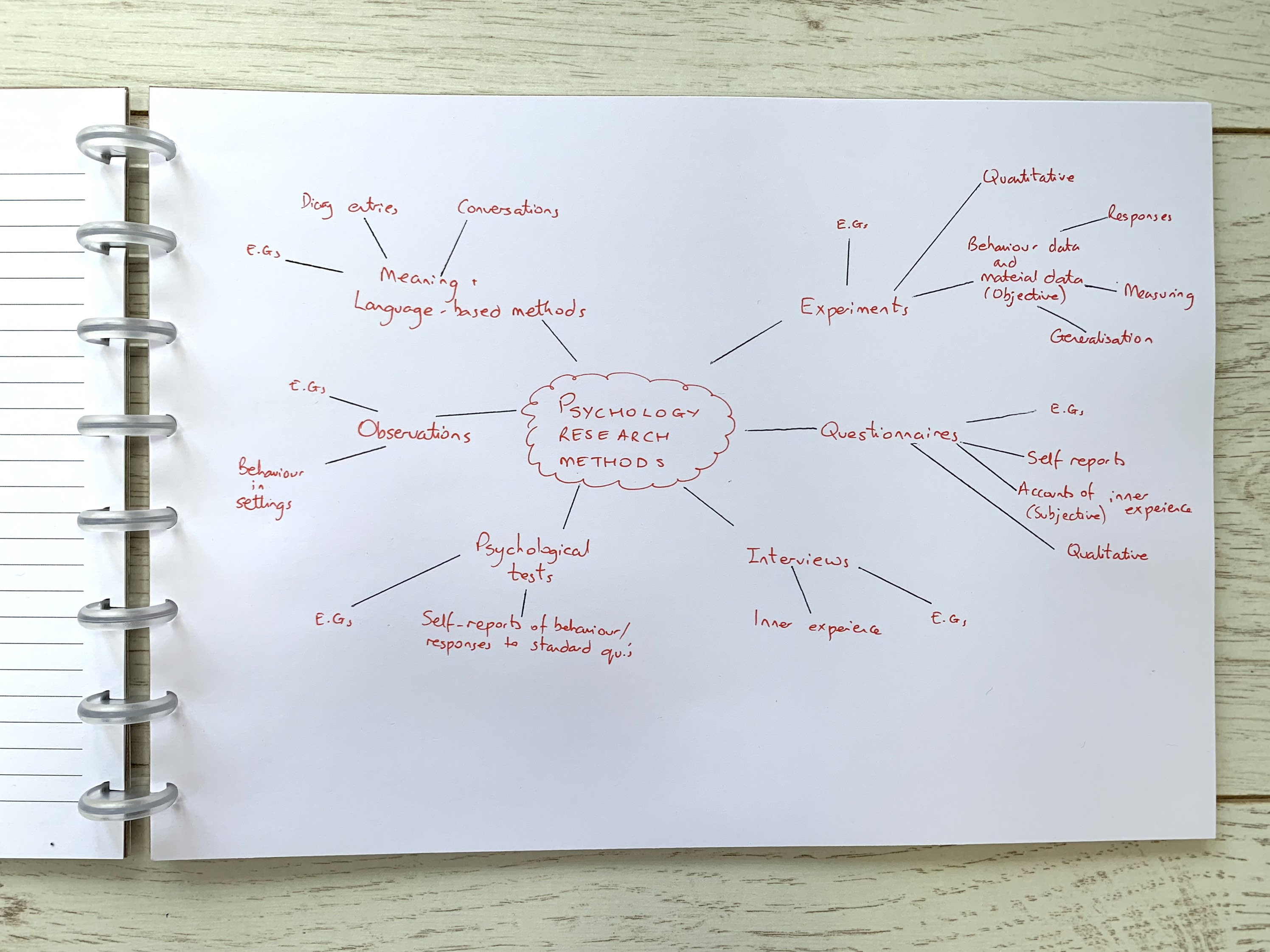 A4 Mind Map Revision Planner A4 Discbound Revision Planner | Etsy UK