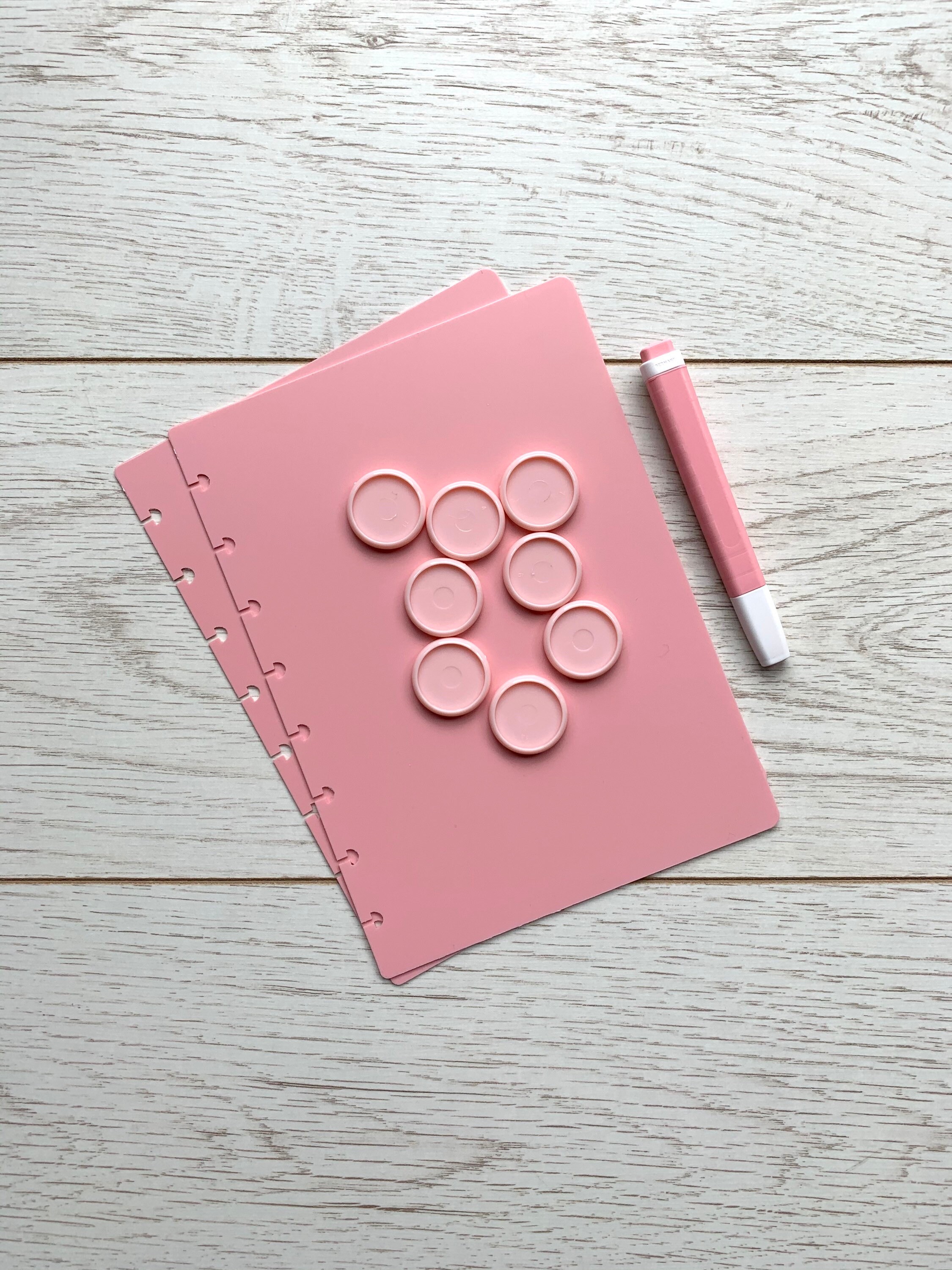 Pastel Pink A5 Wide Discbound Planner Cover Kit A5 Pink - Etsy UK