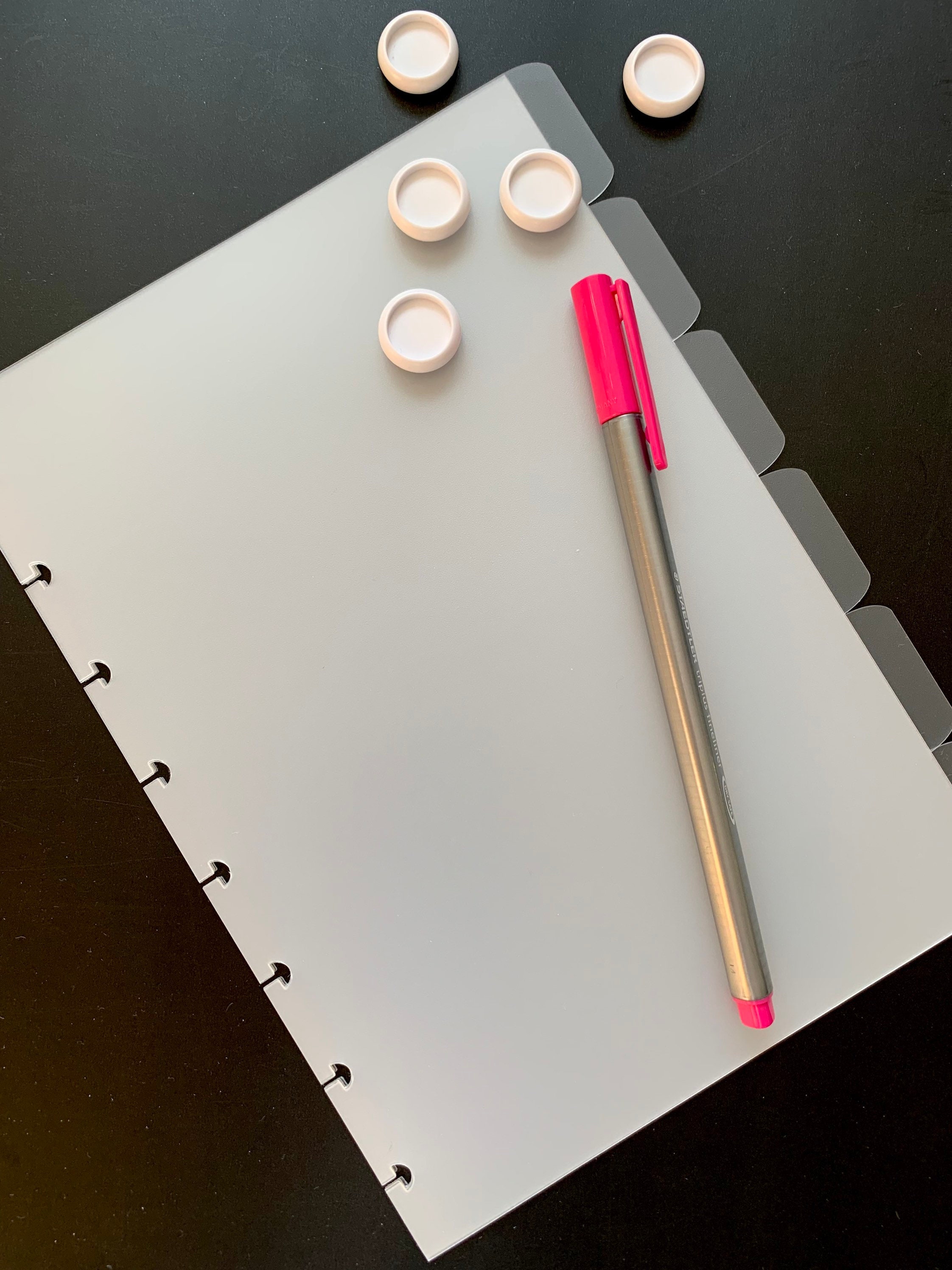 6 Side Tab Dividers for A5 Discbound Planners | A5 Side Tab Discbound ...
