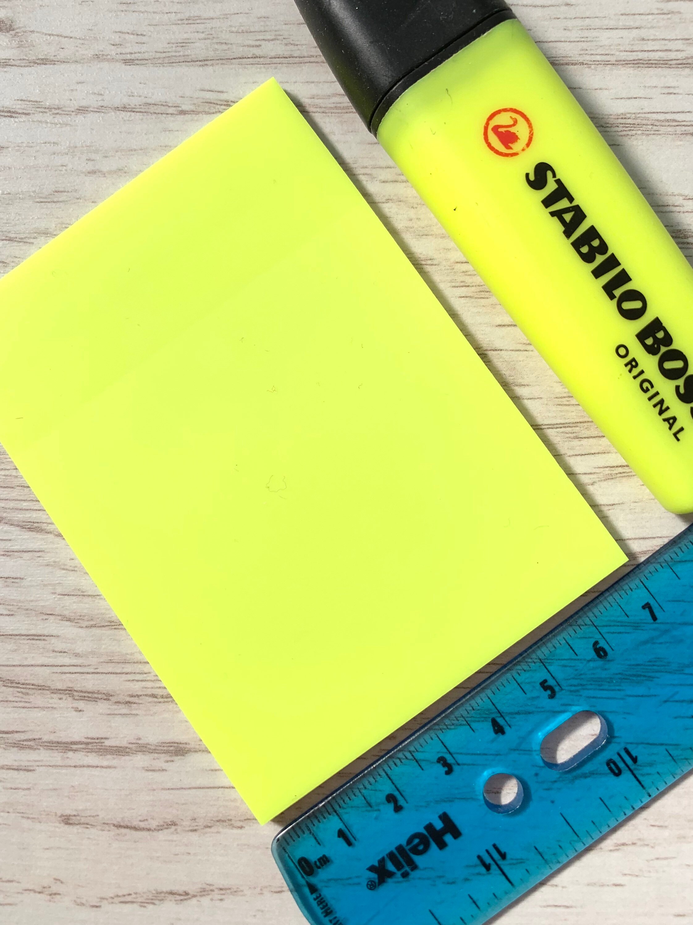 Neon Yellow Transparent Sticky Notes Yellow Revision Sticky - Etsy UK