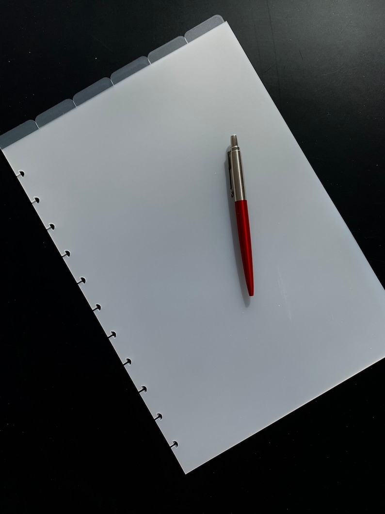 6 Top Tab Dividers for A4 Discbound Planners A4 Top Tab | Etsy