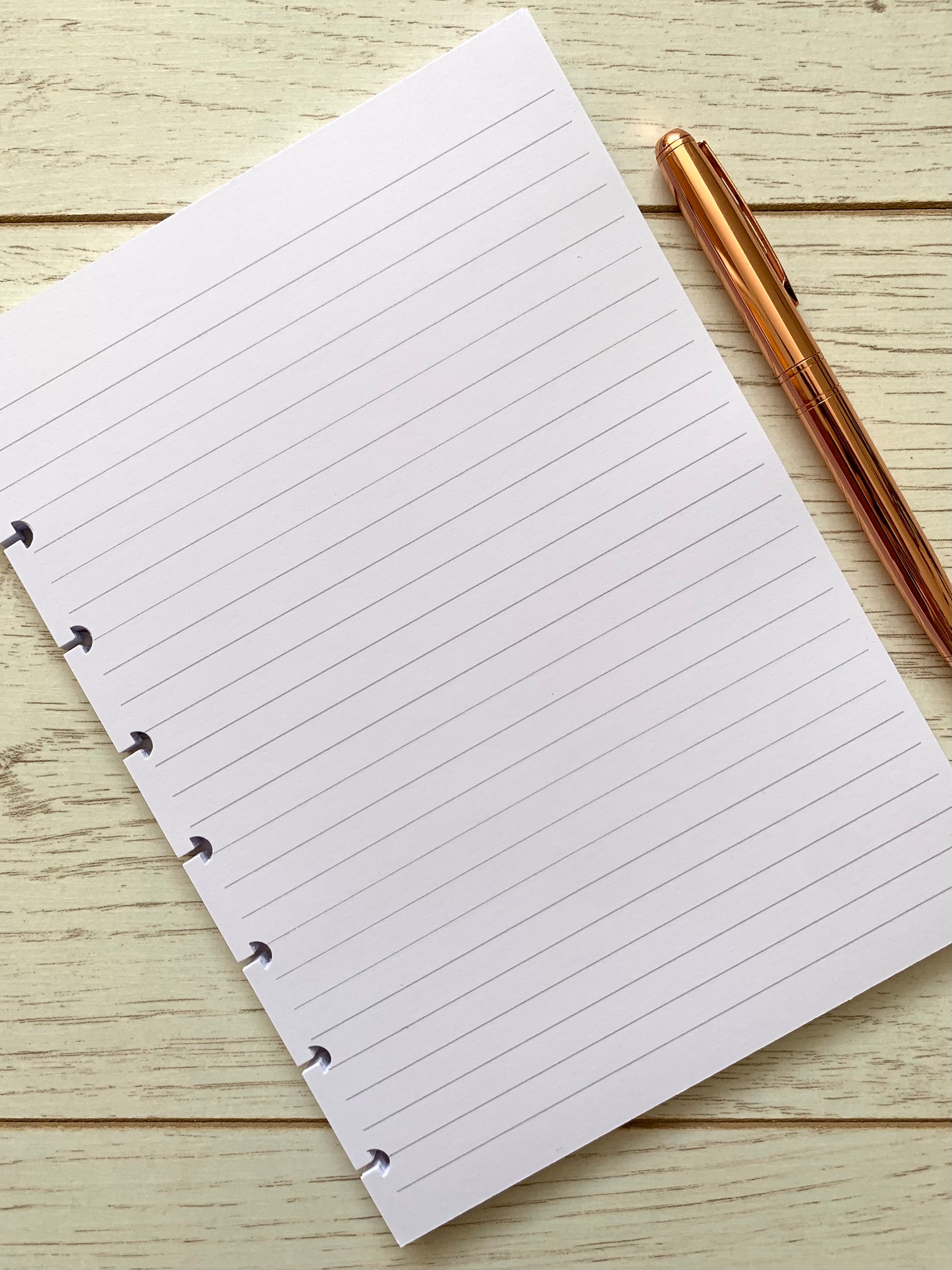 A5 Discbound Lined Paper Refill | A5 Discbound Planner Paper | 120gsm ...