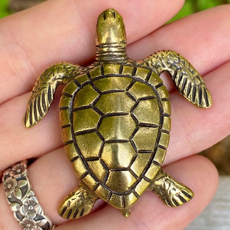 Brass Turtles - Etsy