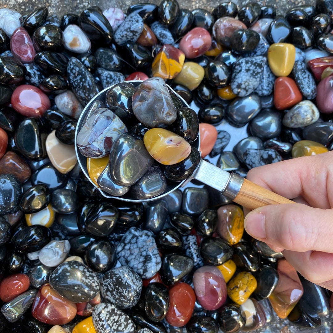 Grounding & Protection Crystal Scoop Mix | Obsidian | Hematite | Jet ...