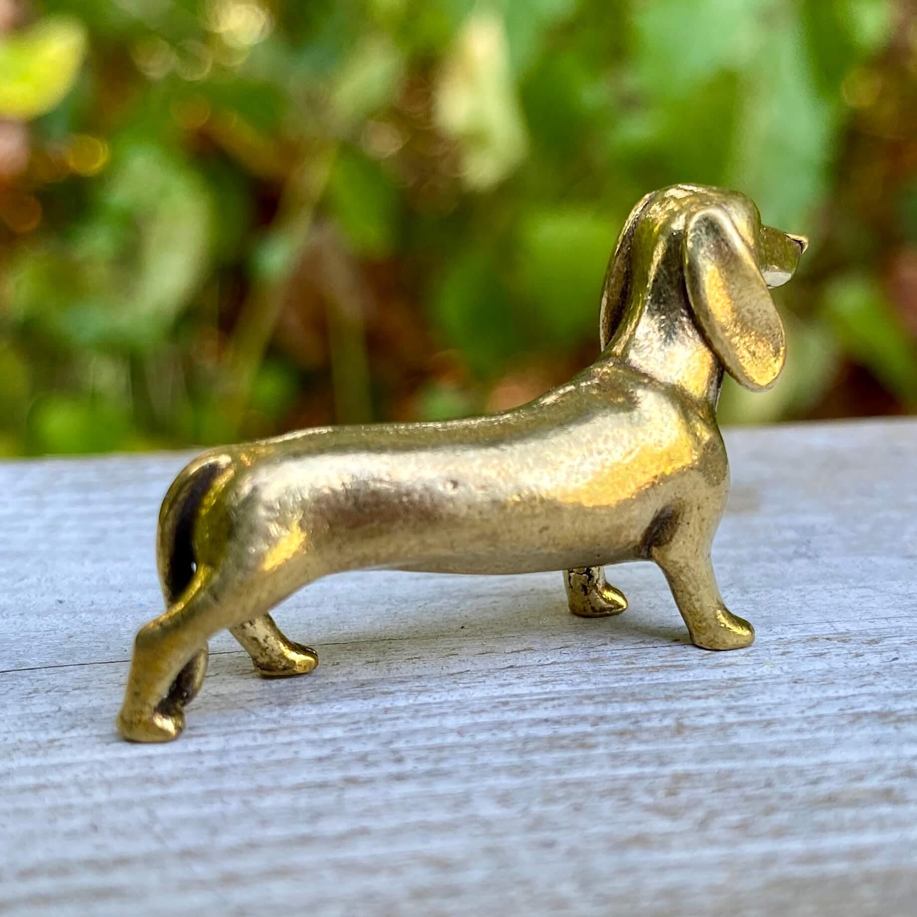 Solid Brass Dachshund Dog – Symbol of Courage, Loyalty & Tenacity - Etsy