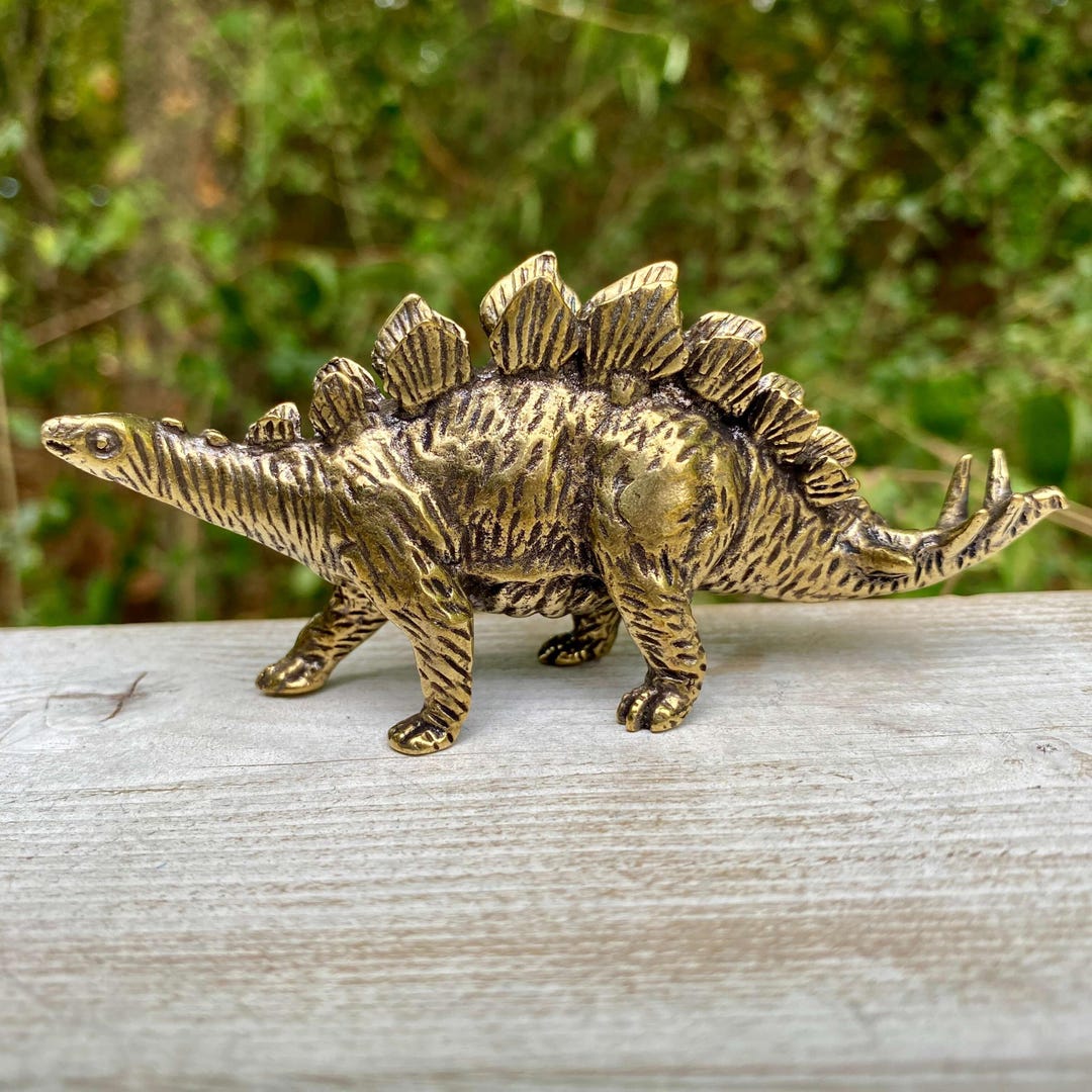 Solid Brass Stegosaurus Dinosaur – Symbol of Protection, Strength ...