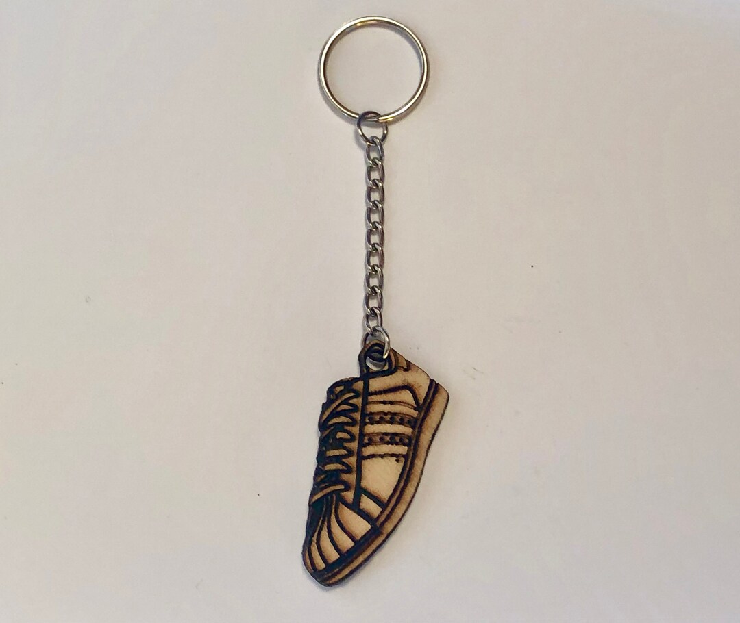 Wood Sneaker Keychain 80ies Key Ring Old School Key Ring - Etsy UK