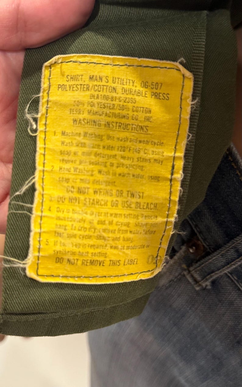 Vintage U.S. Military Shirt Jacket - Etsy