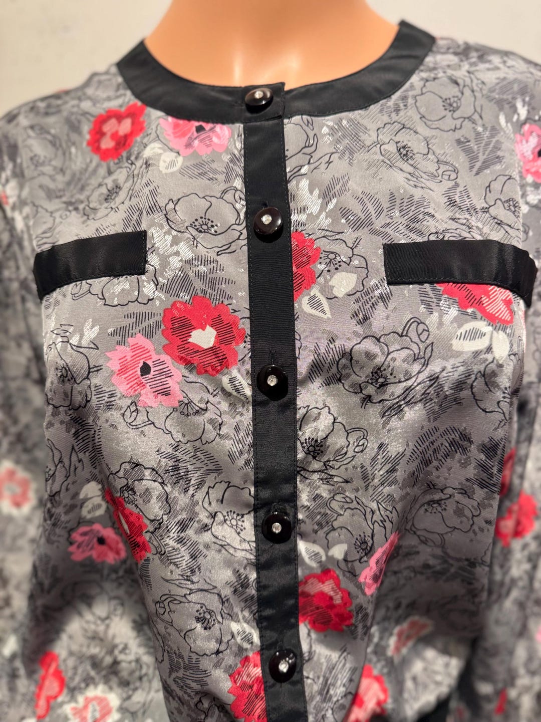 Vintage Andrea Gayle Petites Floral Print Blouse - Etsy