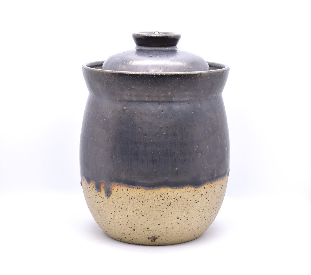 Kimchi Pot XL, Fermenting, Pickling, Handmade Ceramic Pottery, With ...