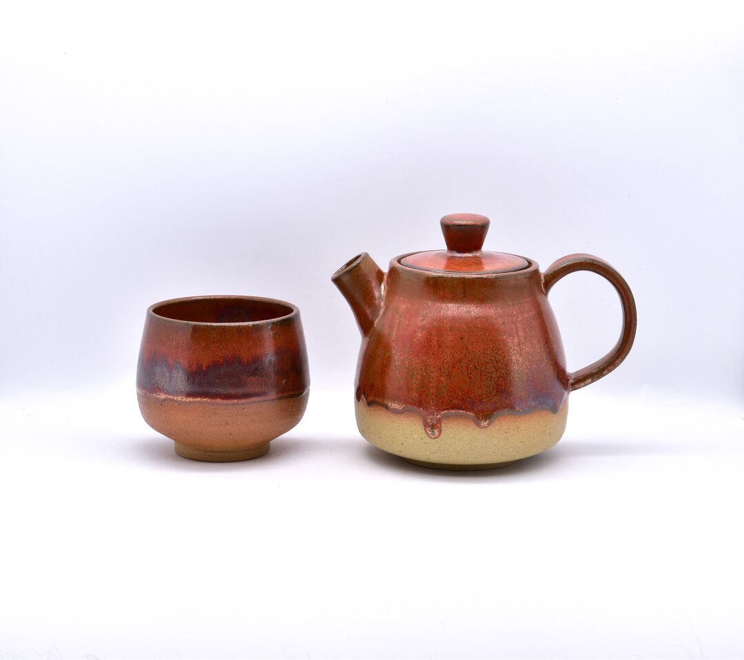 Teapot Set for One, Handmade, Choose Your Favourite Colour, Small ...