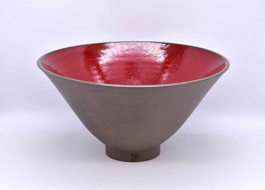 Fruit Salad Potpourri Centrepiece Bowl, Handmade Ceramic Pottery, Dark ...