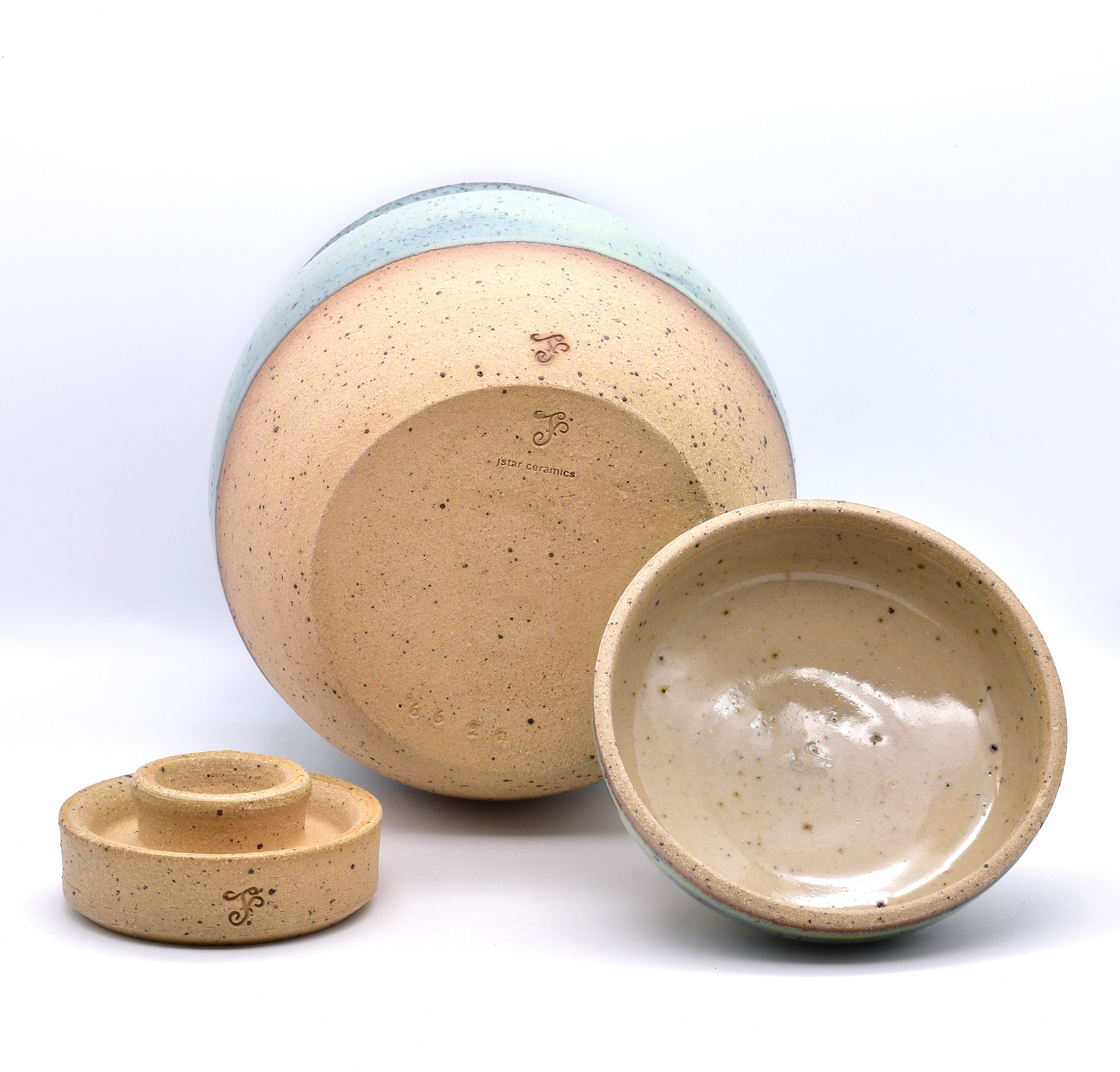 Kimchi Pot, Fermenting, Pickling, Handmade Ceramic Pottery, With Weight ...