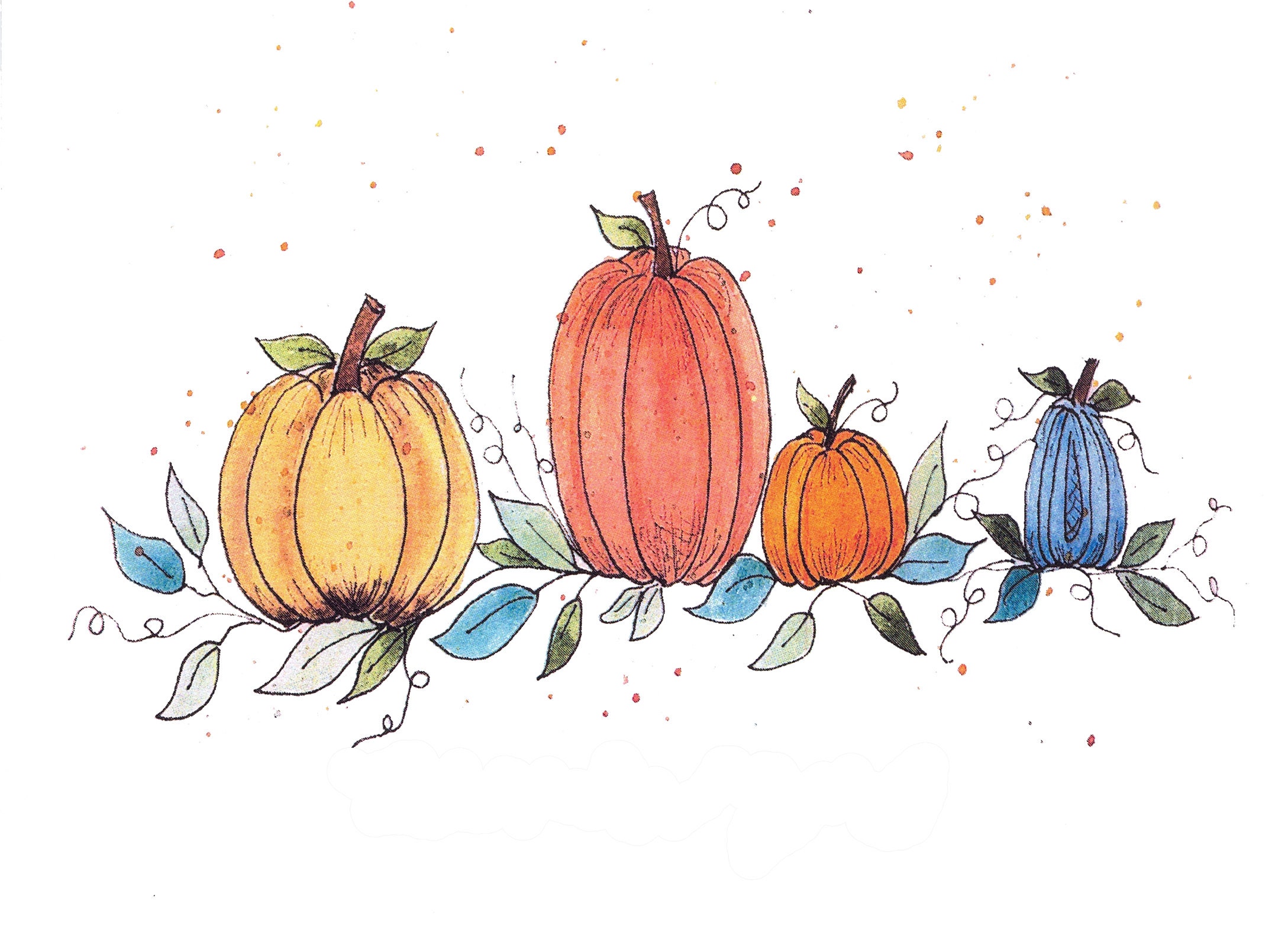 Pumpkin Patch Custom Notepad Personalized Stationery 40 - Etsy