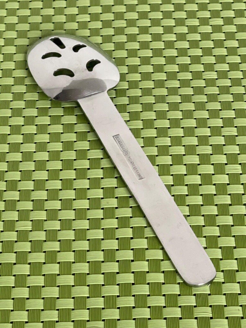 Cambridge AZTEC Stainless Pierced/slotted Serving Spoon Geometric ...