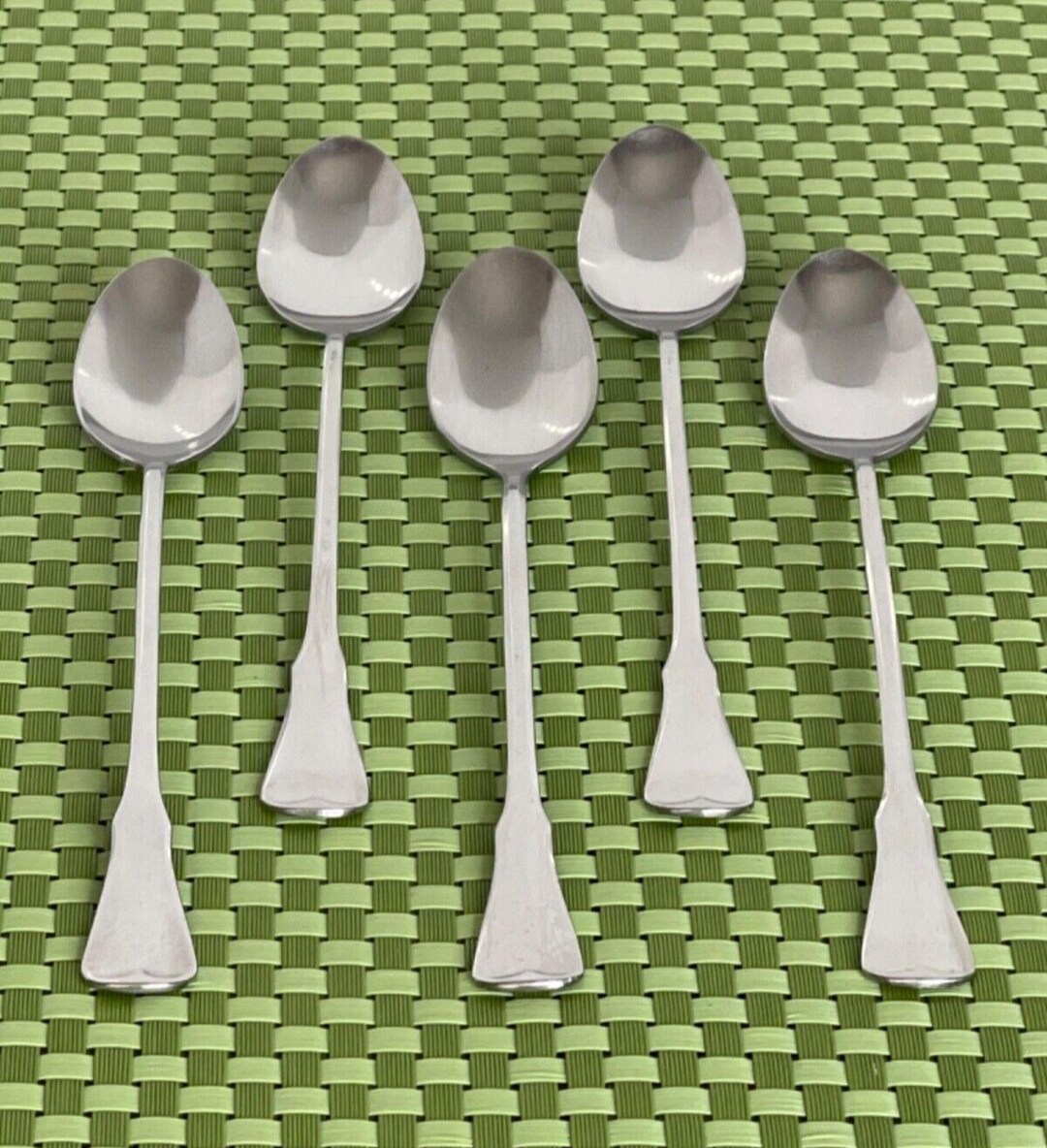 Oneida Community PATRICK HENRY Stainless 5 Iced Tea Spoons Satin ...