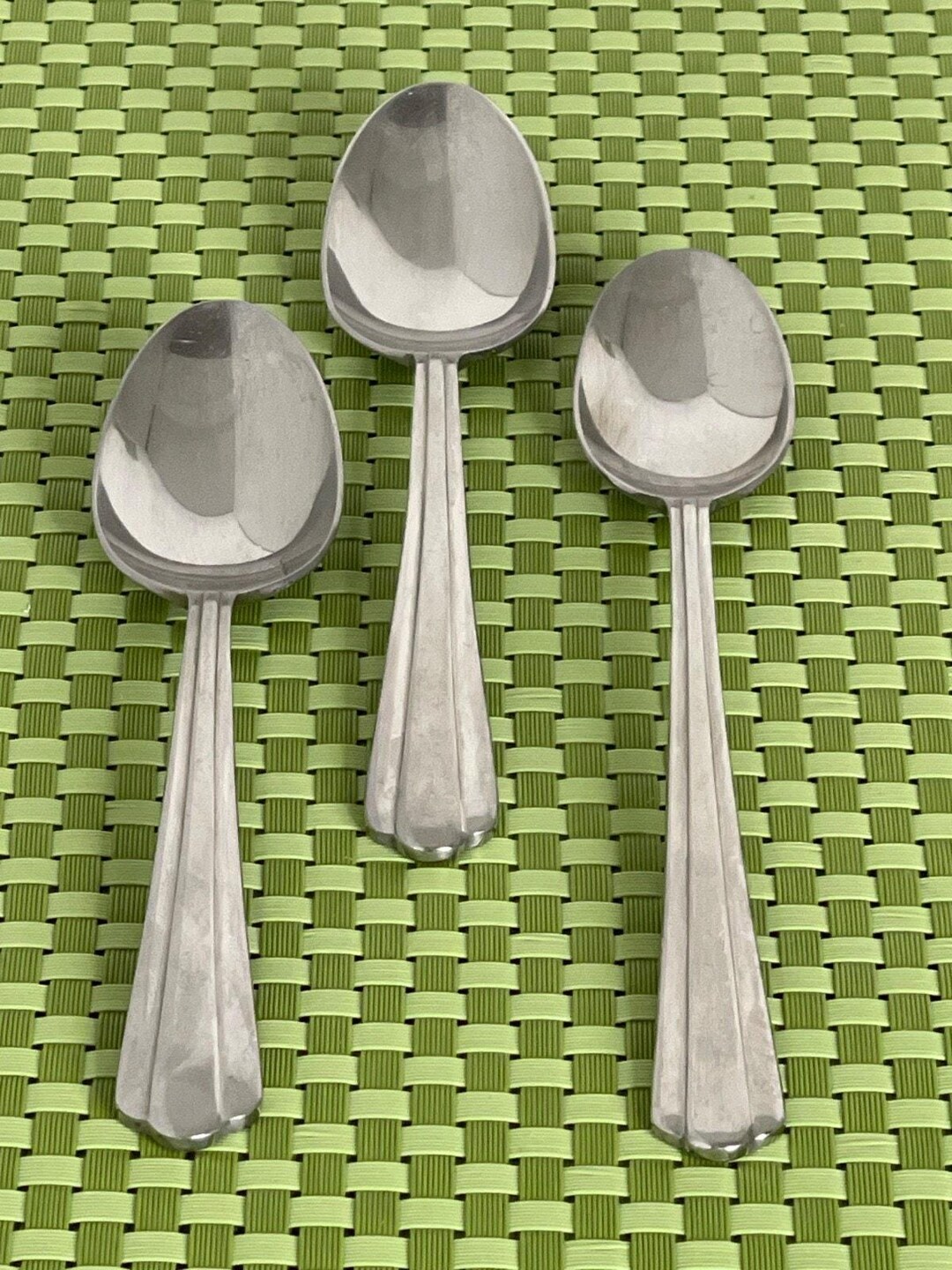 Hampton Silversmiths CENTRAL Stainless Set of 3 Spoons 18/10 Glossy ...