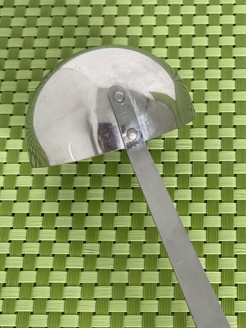 EKCO Flint Stainless Gravy Ladle Vanadium USA Kitchen Utensil Black ...