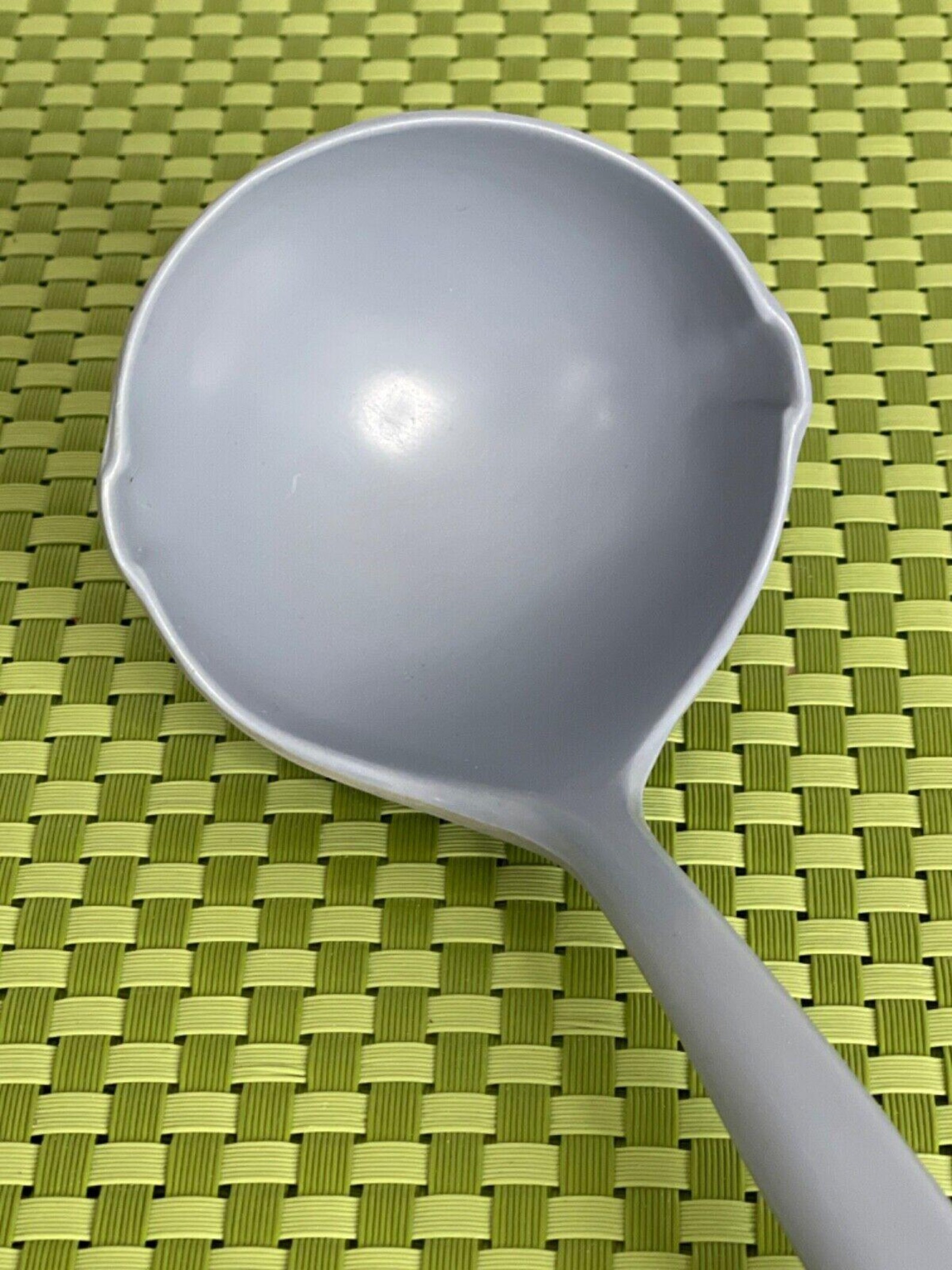 EKCO Double Spouted Gravy Ladle Melamine BLUE Spoon Utensil Taiwan 11 ...