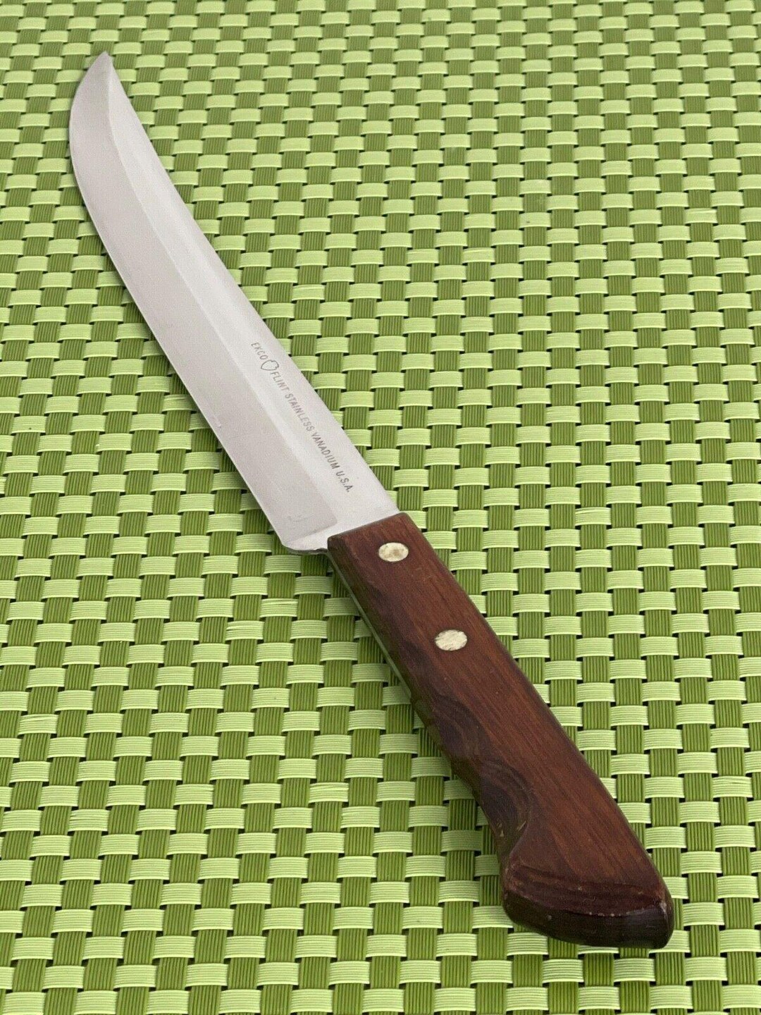 Ekco Arrowhead Flint Stainless Vanadium USA Chef Carving Knife 9" Blade ...