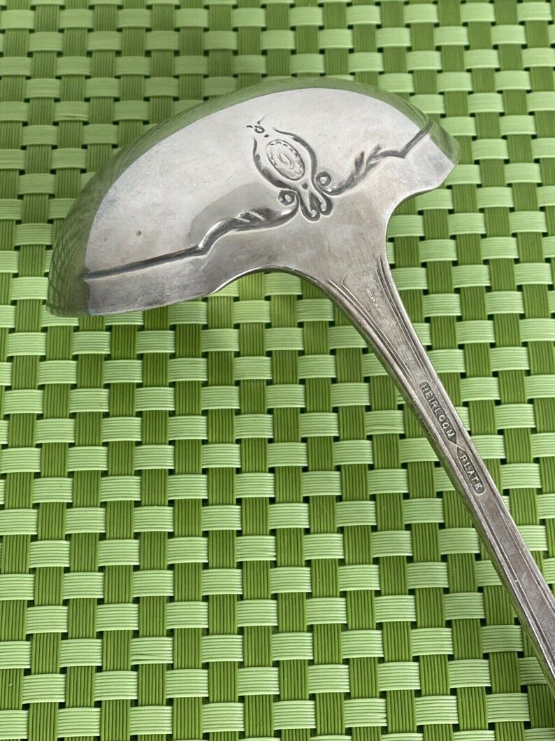 Oneida ADELPHI Silverplate Punch Soup Ladle Heirloom Plate 1920 ...
