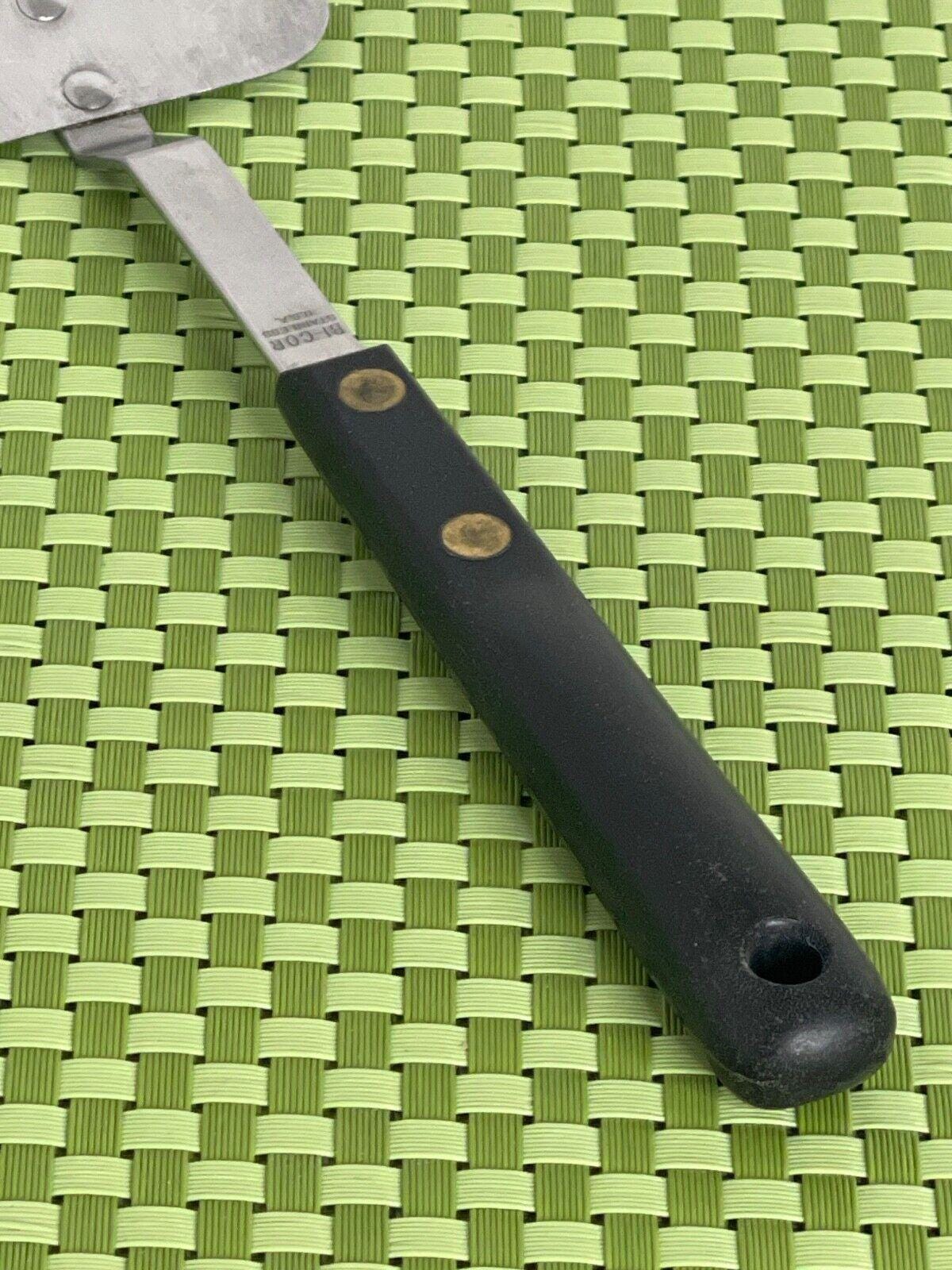BI-COR Stainless Solid Spatula Flipper Turner Curved Rounded Cooking ...