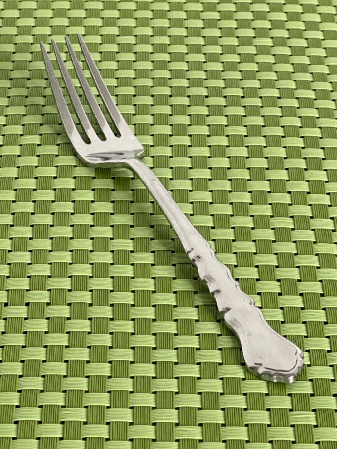 International Lyon AMERICANA Stainless Dinner Fork Satin Handle ...