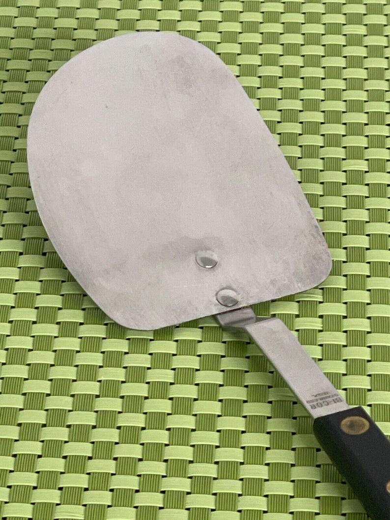 BI-COR Stainless Solid Spatula Flipper Turner Curved Rounded Cooking ...