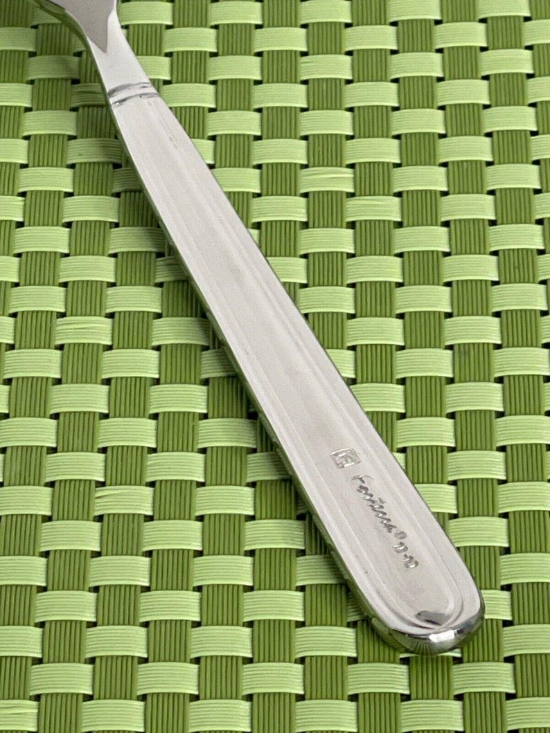Fortessa METROPOLITAN Stainless Dinner Fork 18/10 Glossy Ribbed ...