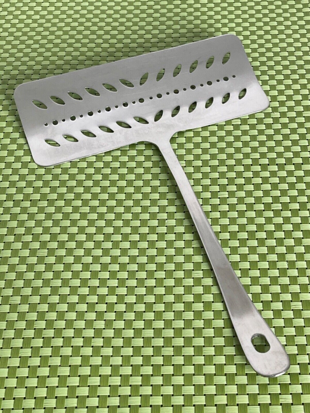 AMCO Stainless Wide Slotted Spatula 18/8 Rust Proof Korea Kitchenware ...
