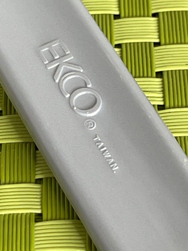 EKCO Double Spouted Gravy Ladle Melamine BLUE Spoon Utensil Taiwan 11 ...