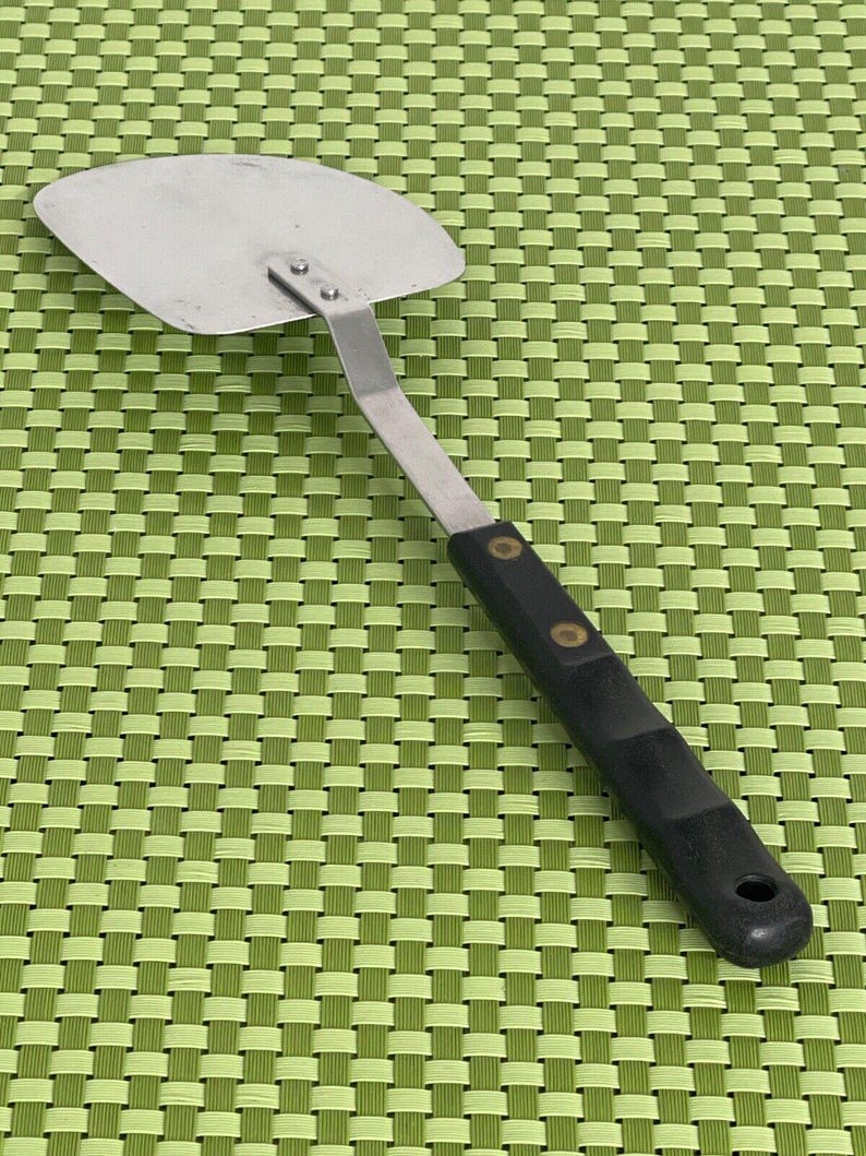 BI-COR Stainless Solid Spatula Flipper Turner Curved Rounded Cooking ...