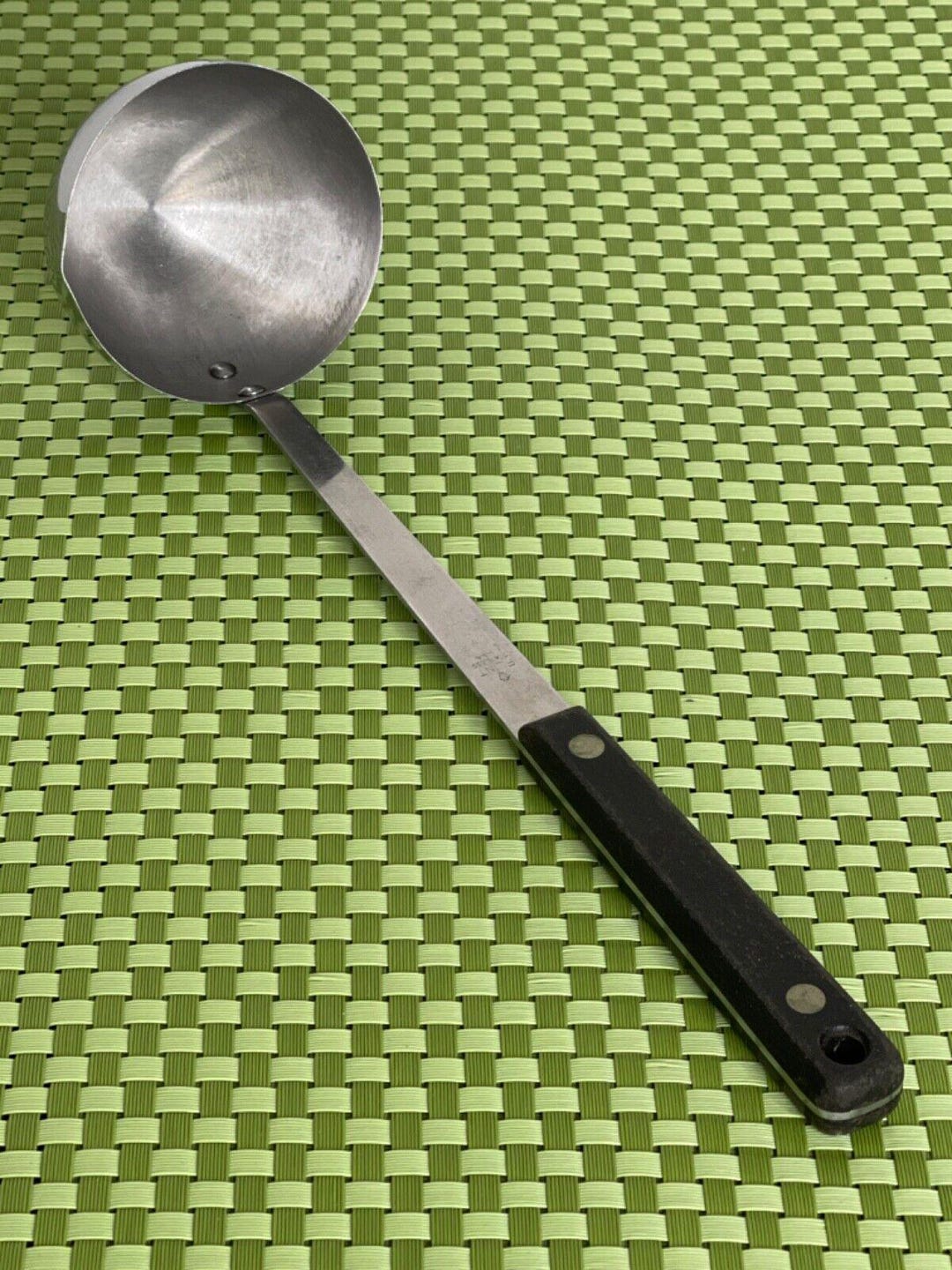 Flint Stainless Soup Gravy Ladle Vanadium USA Kitchen Utensil Black ...