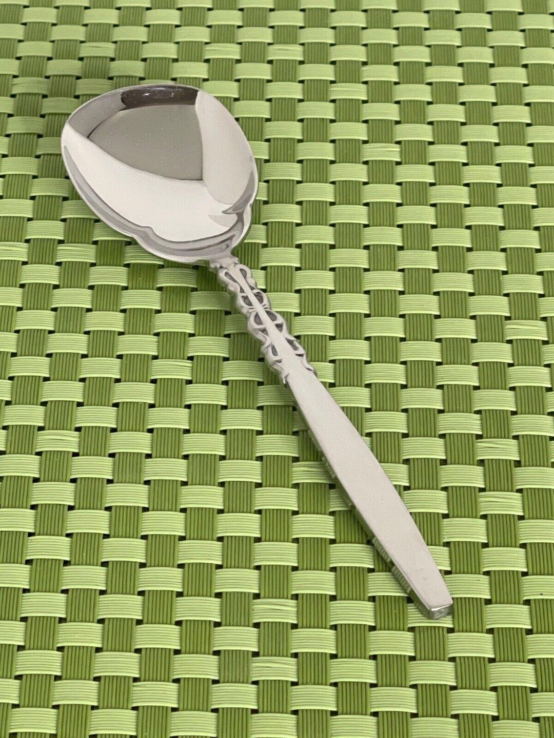 International Lyon ALHAMBRA Stainless Sugar Spoon Satin Handle Flatware ...