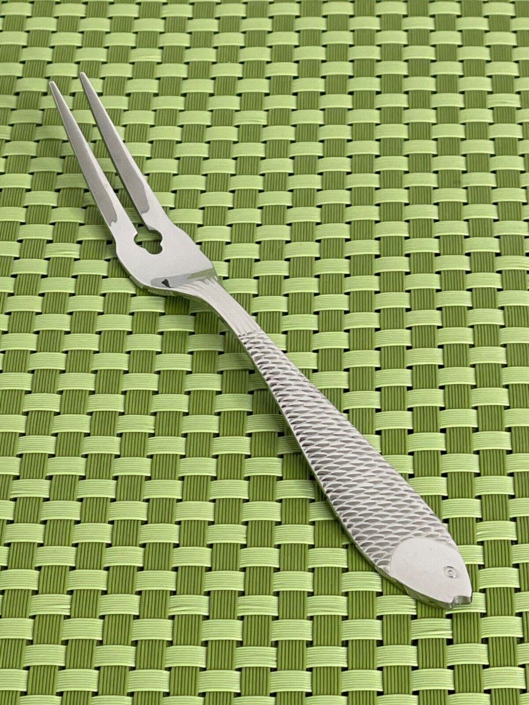 Gorham Fish Out of Water Stainless Seafood Fork 18/10 Glossy Flatware ...