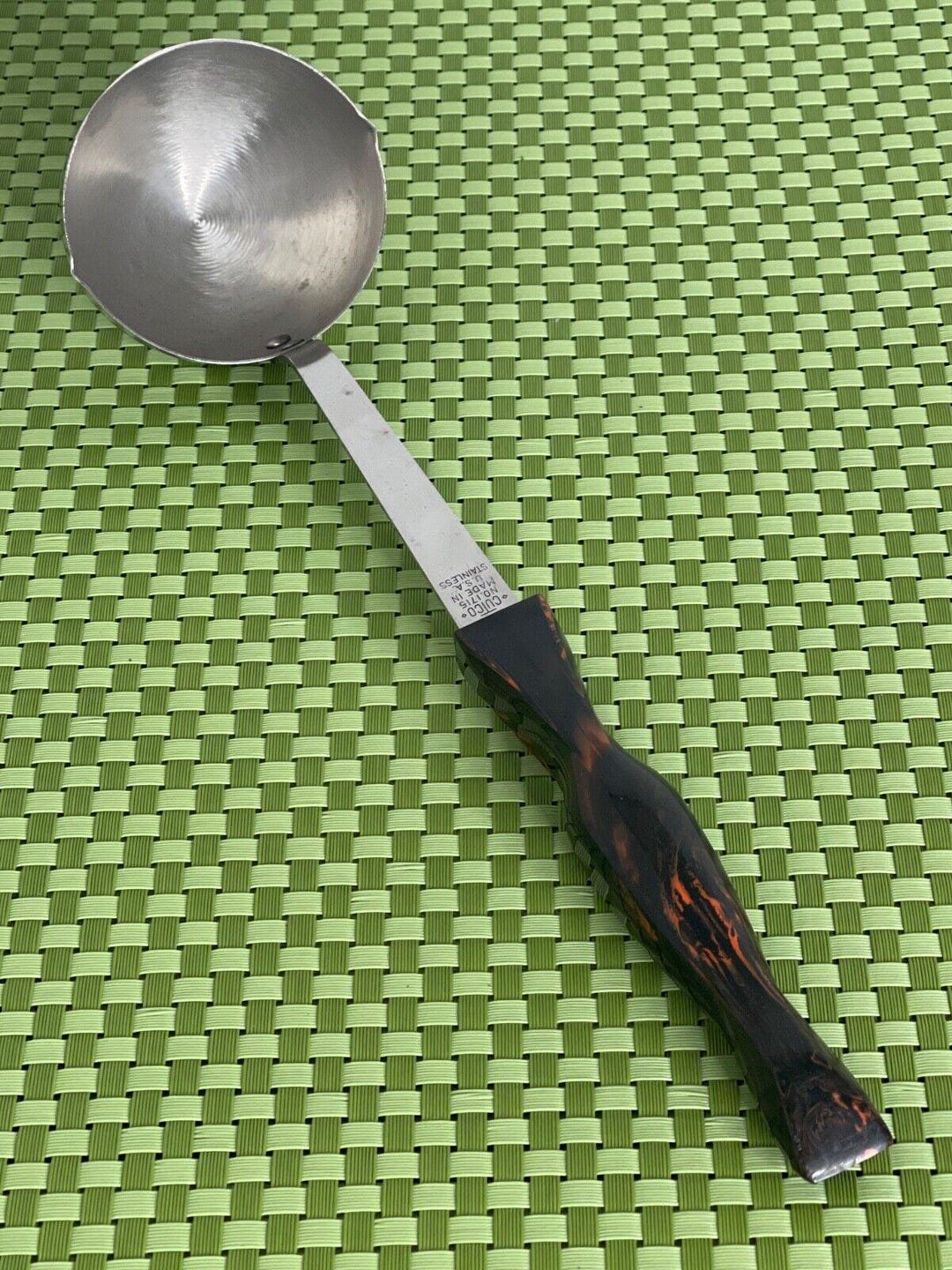 Cutco No. 1715 Stainless Gravy Ladle Utensil Brown Orange USA Flatware ...