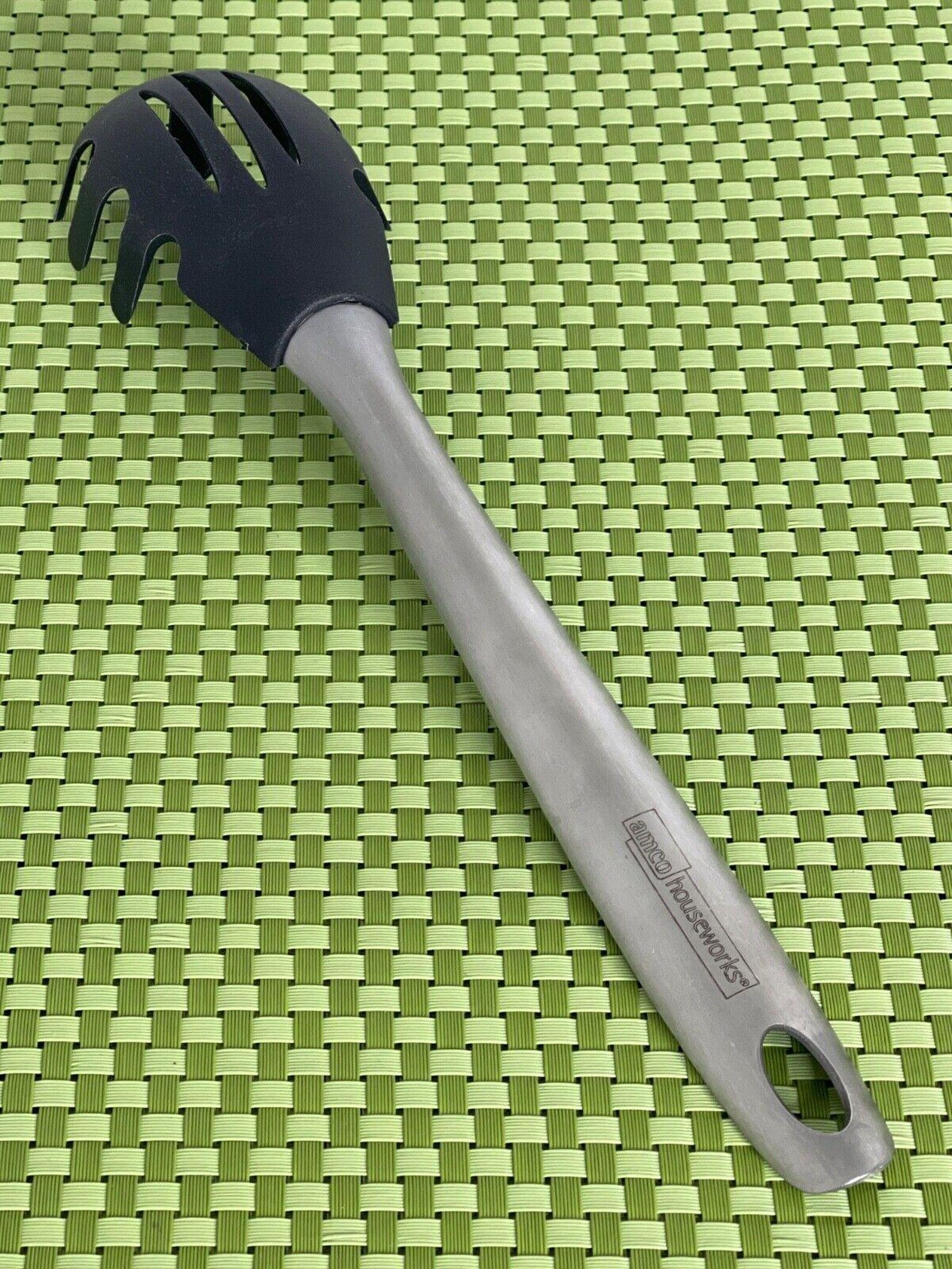 AMCO Stainless Black Nylon Pasta/spaghetti Server Cooking Utensil - 12 ...