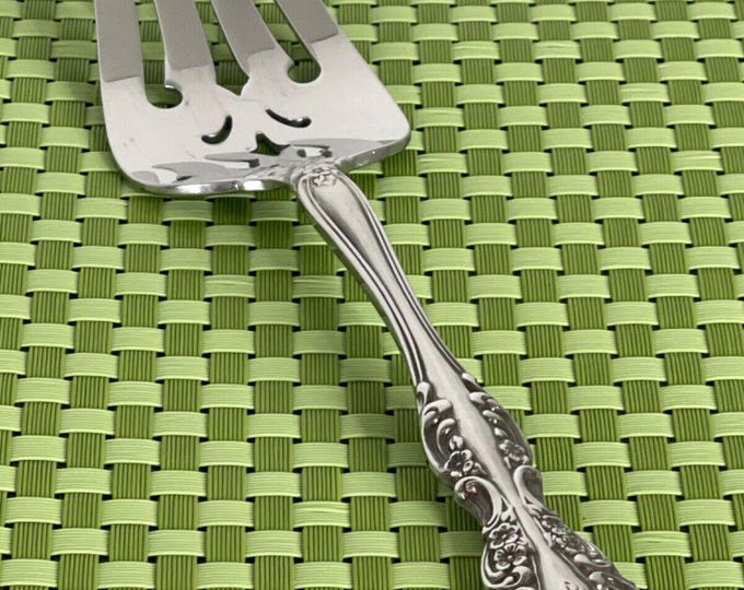 Oneida MICHELANGELO Stainless Serving Fork Heirloom Cube Glossy ...
