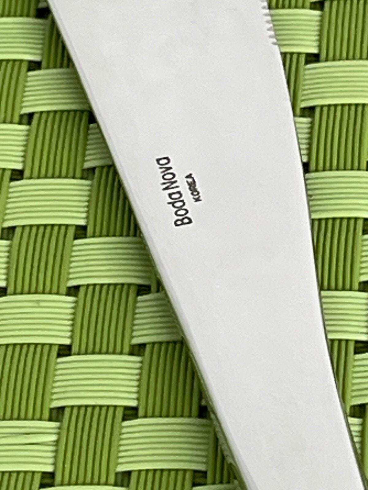 Boda Nova POINT Stainless Dinner Knife Glossy Korea Dot on Tip Flatware ...