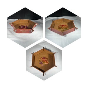 Folding Dice Tray - D20 Isometric Design - Etsy