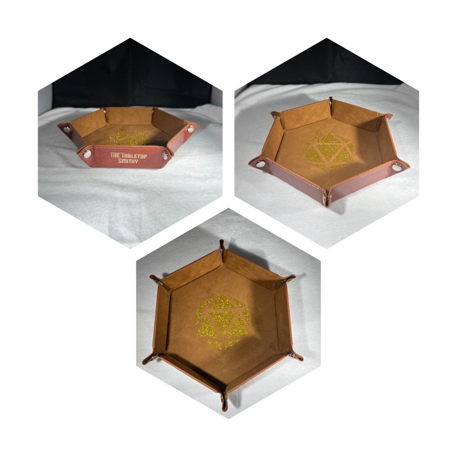 Folding Dice Tray - D20 Isometric Design - Etsy