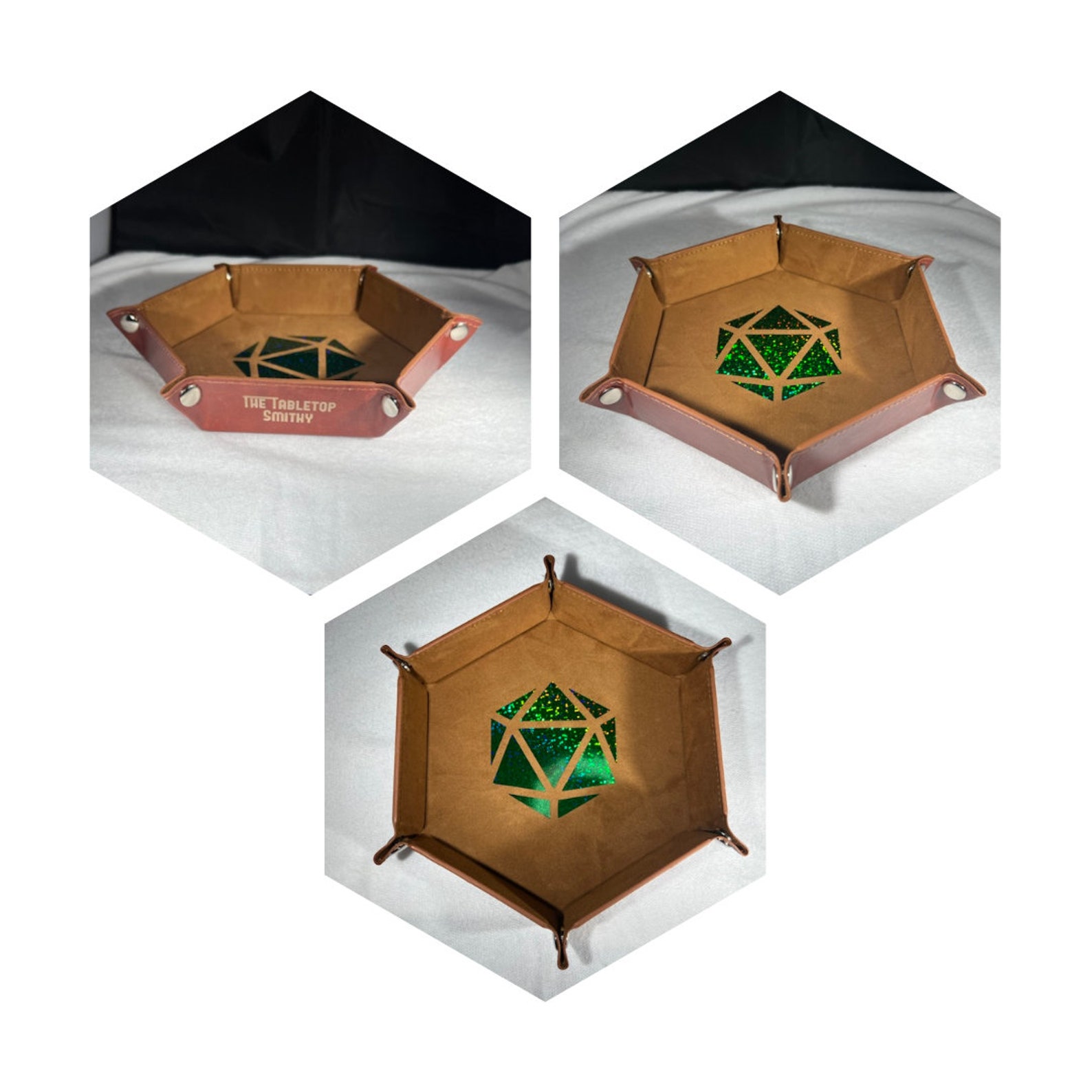 Folding Dice Tray - D20 Isometric Design - Etsy