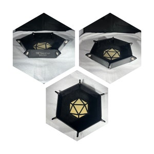 Folding Dice Tray - D20 Isometric Design - Etsy