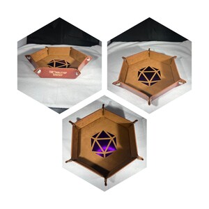 Folding Dice Tray - D20 Isometric Design - Etsy