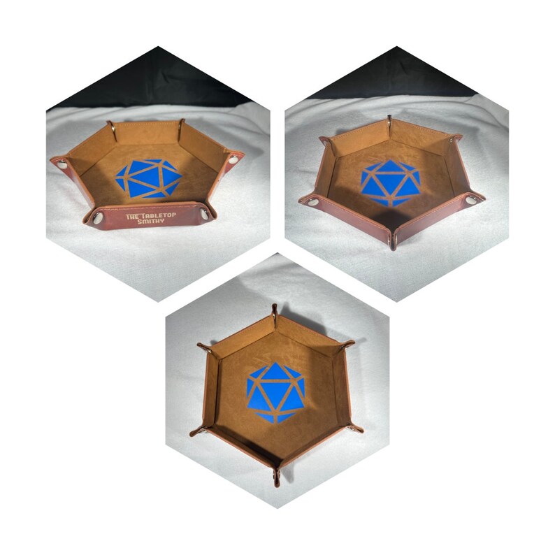 Folding Dice Tray - D20 Isometric Design - Etsy