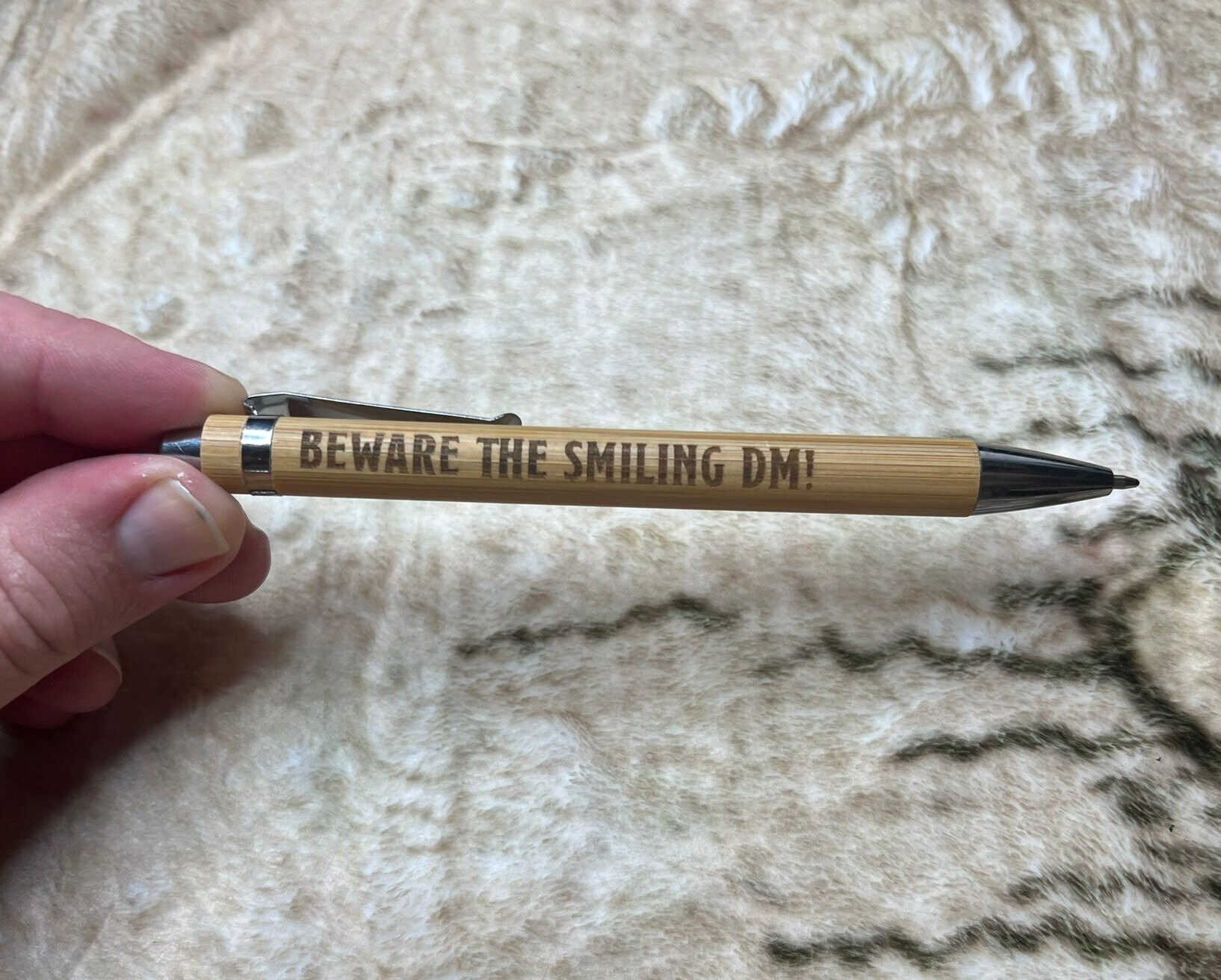 Laser Engraved Bamboo D&D Pen: Fantasy Slogans - Etsy