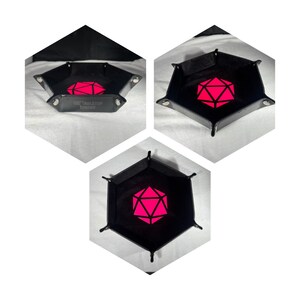 Folding Dice Tray - D20 Isometric Design - Etsy