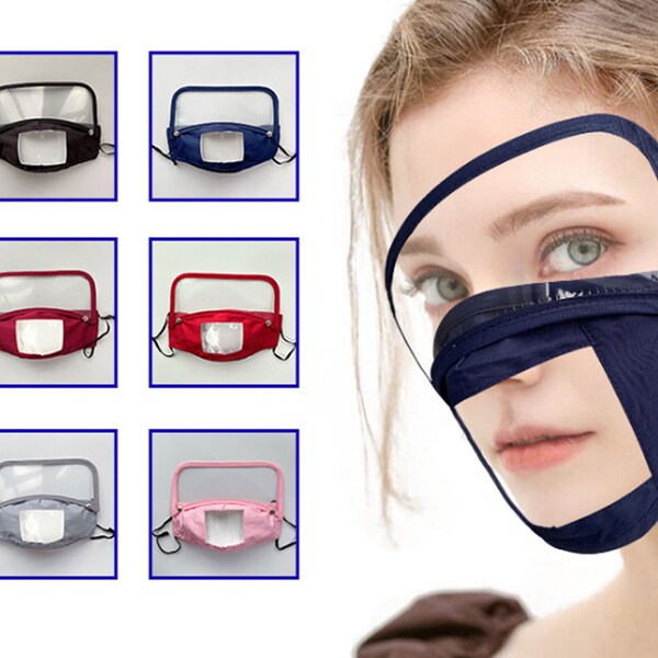 Face Mask With Eye Shield - Etsy