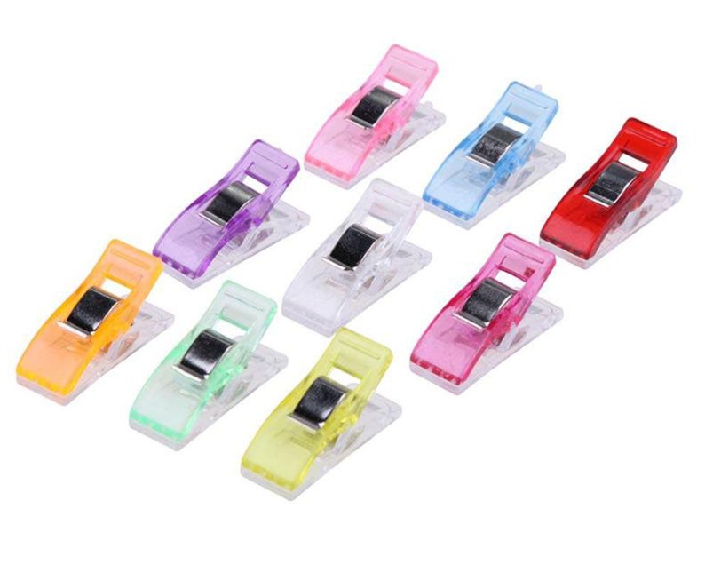 Clover Wonder Clipsmulti-color Sewing Clips Small Craft - Etsy