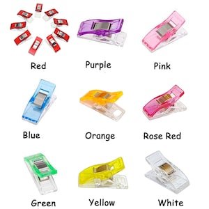 Clover Wonder Clips,multi-color Sewing Clips Small Craft Fabric Binding ...